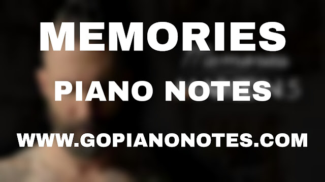 Memories Piano Notes Maroon 5 For Beginners | Easy Piano Notes | Go ...