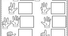 PreSchool Study Materials: Finger Counting Maths Preschool Worksheet