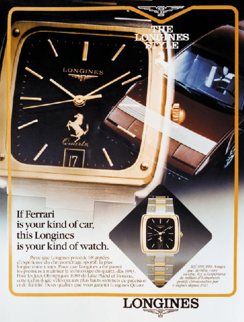 Ferrari 400: Longines Collection Ferrari Watch / Horloge / timekeeping