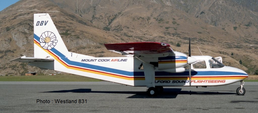 3rd Level New Zealand: The Flowering of the Lily - Mount Cook Airlines