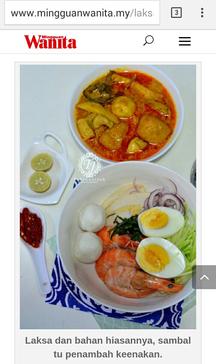 Hari hari yang ku lalui...: Resepi ~ Laksa Lemak Nyonya