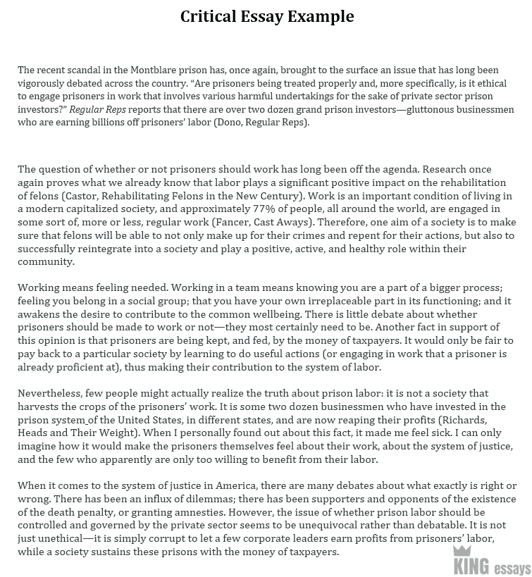 Writing A Critical Evaluation Essay ~ Certificate Letter