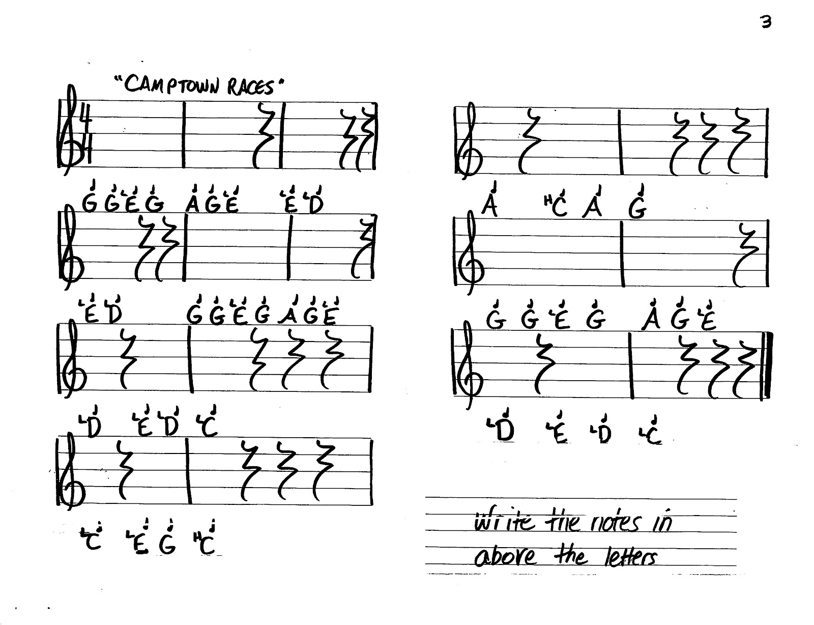 Miss Jacobson's Music: THEORY #6: TREBLE CLEF NOTE READING