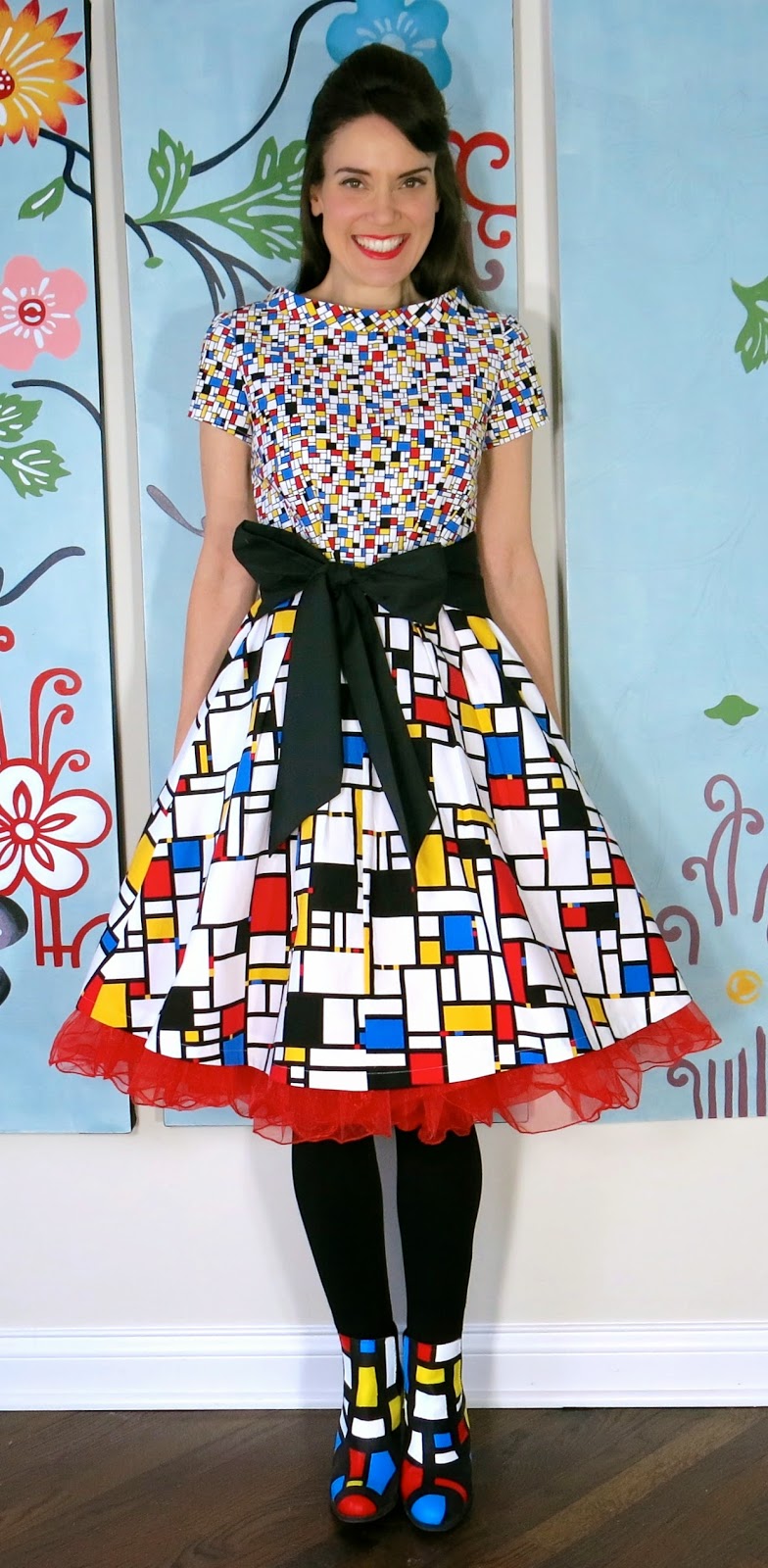 Cassie Stephens: DIY: A Mondrian Moment in Dress and Shoes