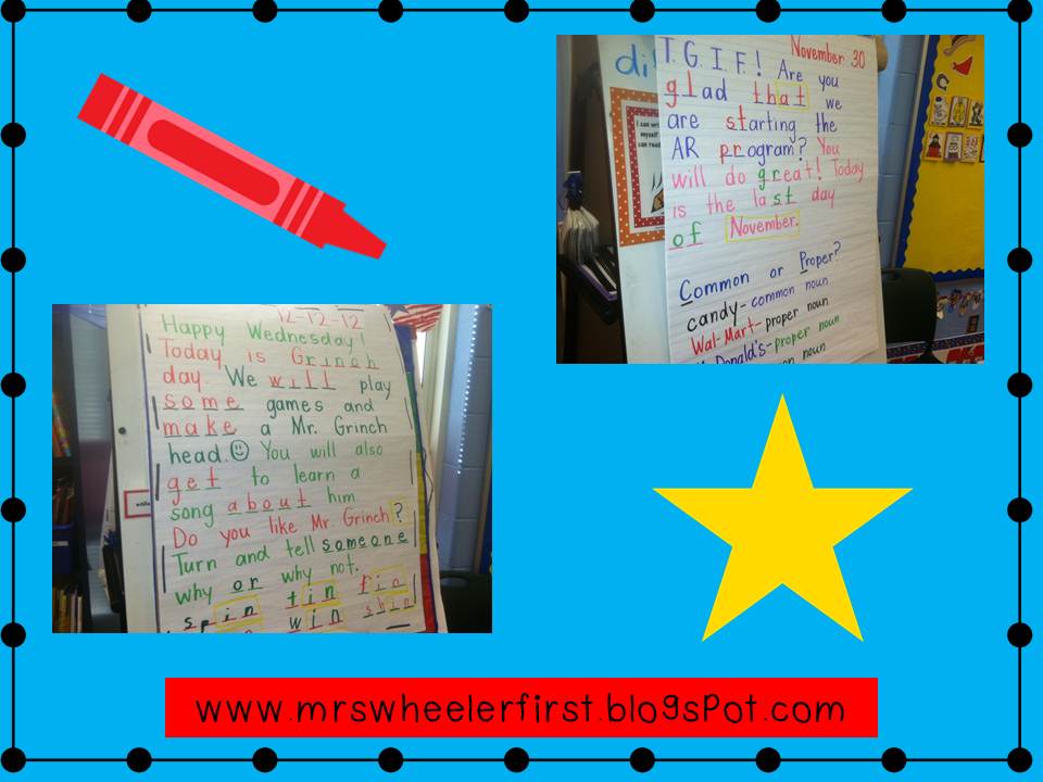 Mrs. Wheeler's First Grade Tidbits: Morning Message