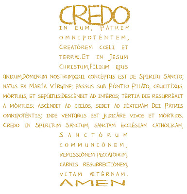 TARJETAS Y ORACIONES CATOLICAS: CREDO EN LATIN