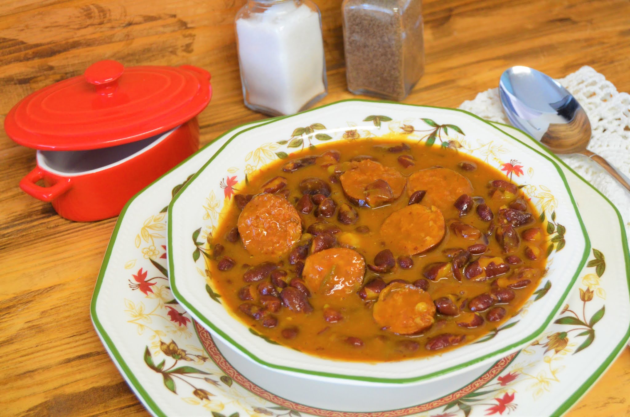 ALUBIAS ROJAS CON CHORIZO (CROCK POT) - Cocinando a fuego lento con ...
