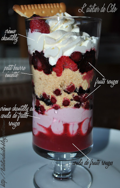 L'atelier de Cilo: Trifle Chantilly / Fruits Rouges / Petit Beurre