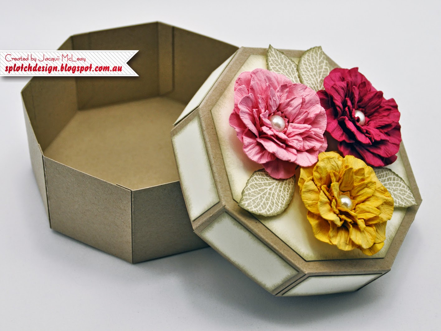 Splotch Design - Adding ink to paper!: Vintage Flower Box
