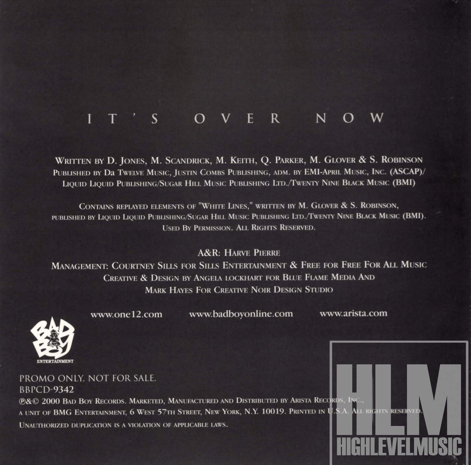 highest level of music: 112 - It's Over Now-(Promo_CDS)-FLAC-2000-hlm