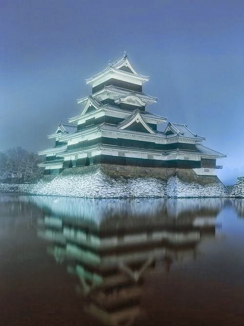 Astonishing World: Reflection of Matsumoto Castle, Japan