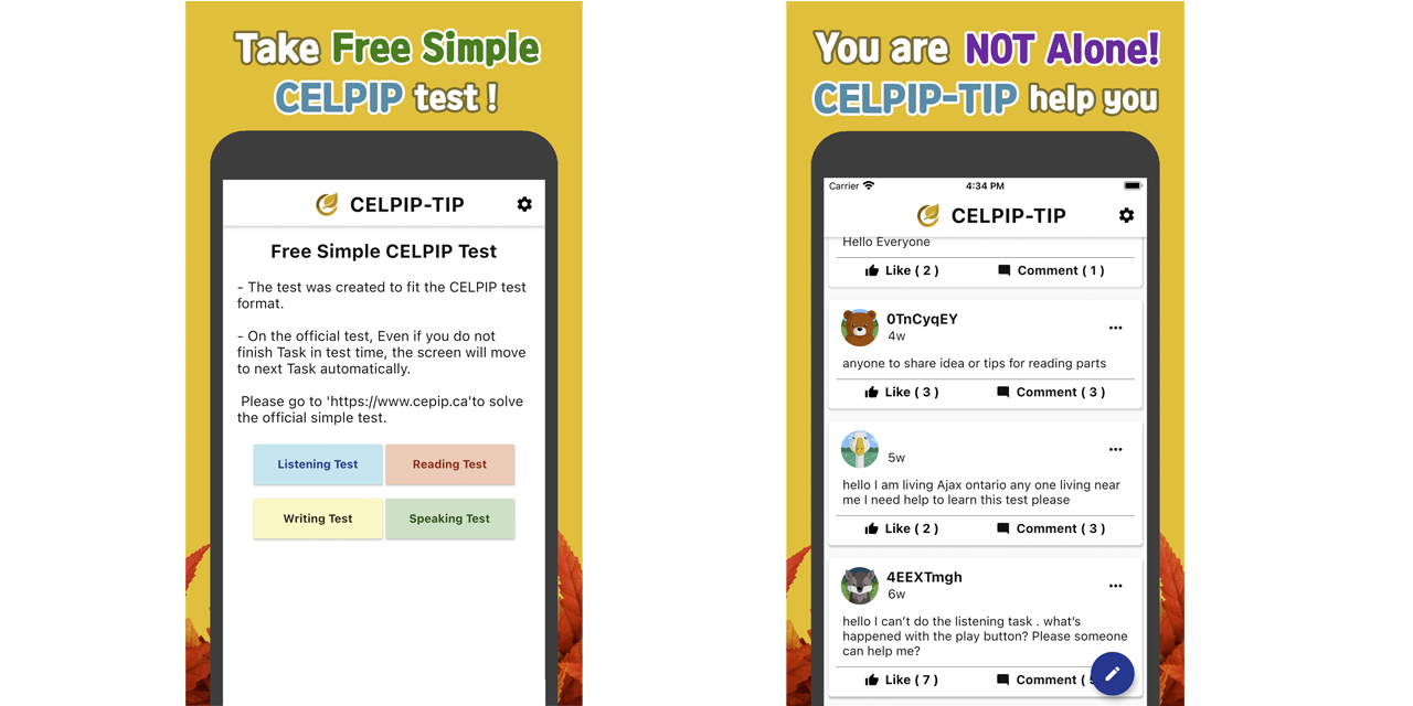 CELPIP-TIP App - Loyd Portfolio