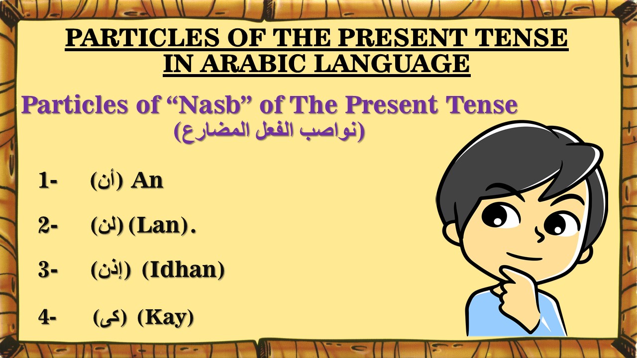 PARTICLES OF THE PRESENT TENSE IN ARABIC LANGUAGE (1) (أدوات نصب الفعل ...