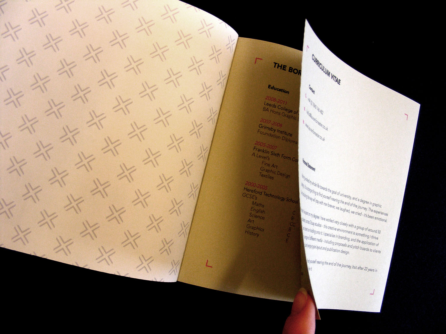 Personal & Professional Development: Portfolio / 'leave behind' Booklet ...