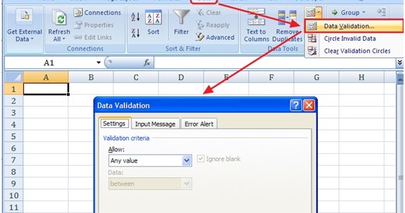 Cara Menggunakan Data Validation di Excel | Jalan Kucing