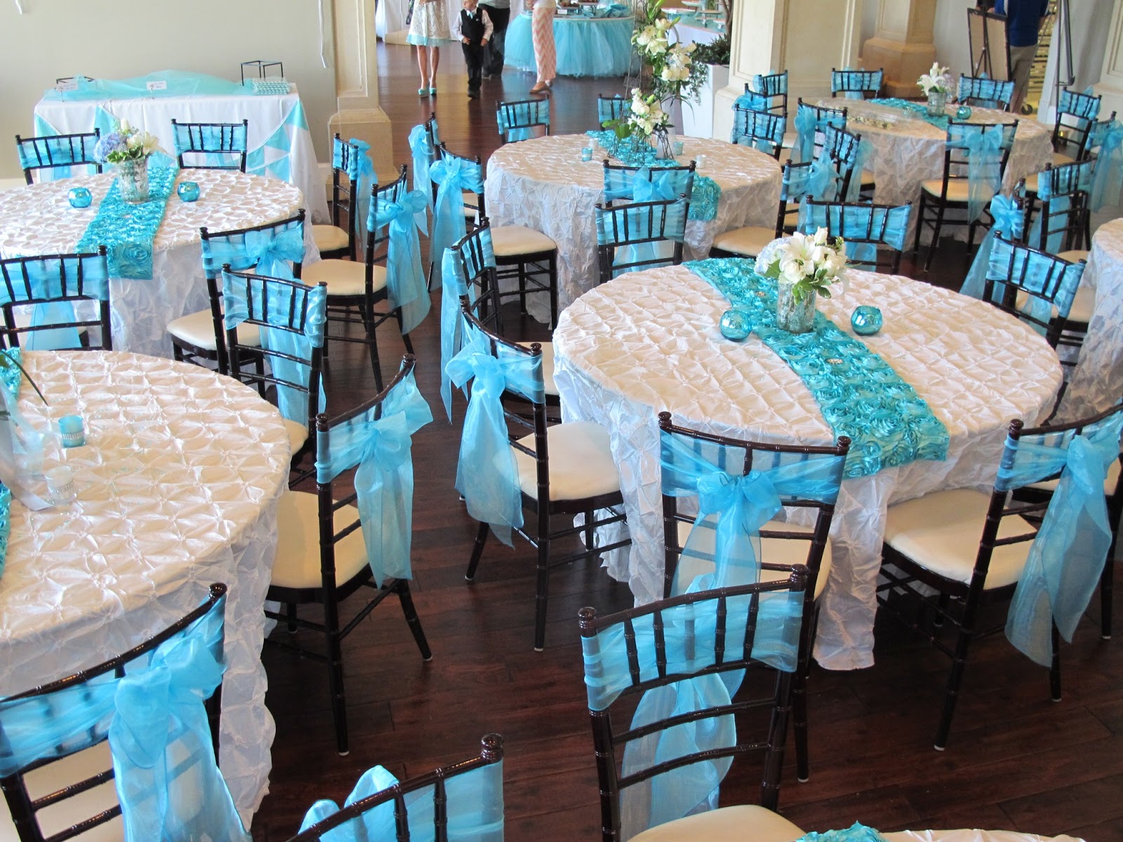 An Aqua French-Inspired Wedding Reception - Purple Chocolat Home