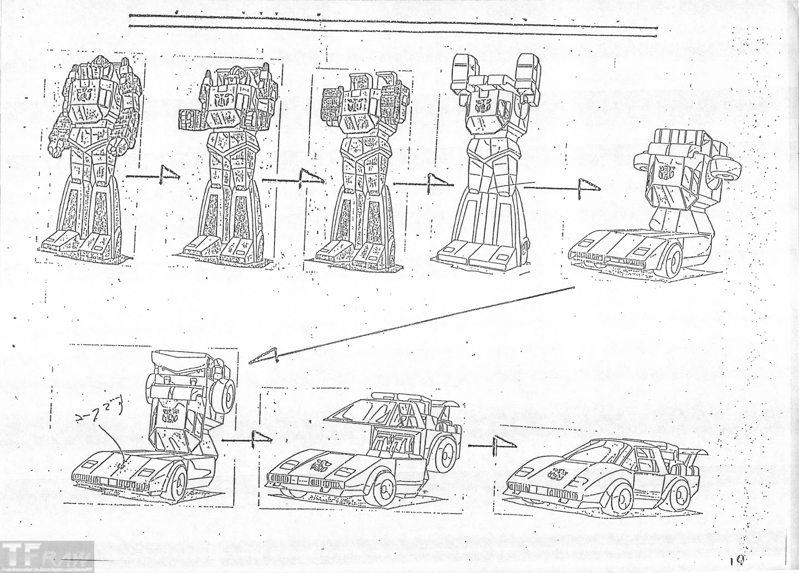 Transformers G1 Model Sheets