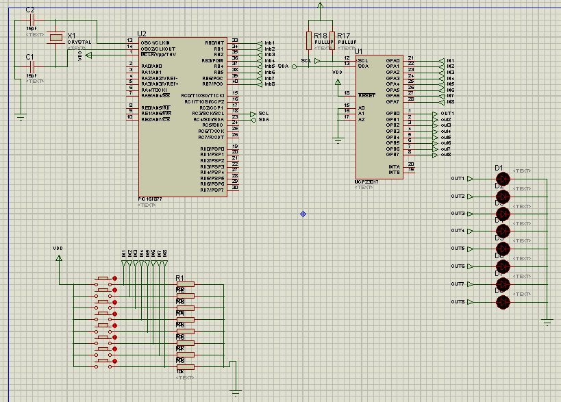 My Activities Interfacing An Mcp23017 A Gpio Expander With A Pic16f877