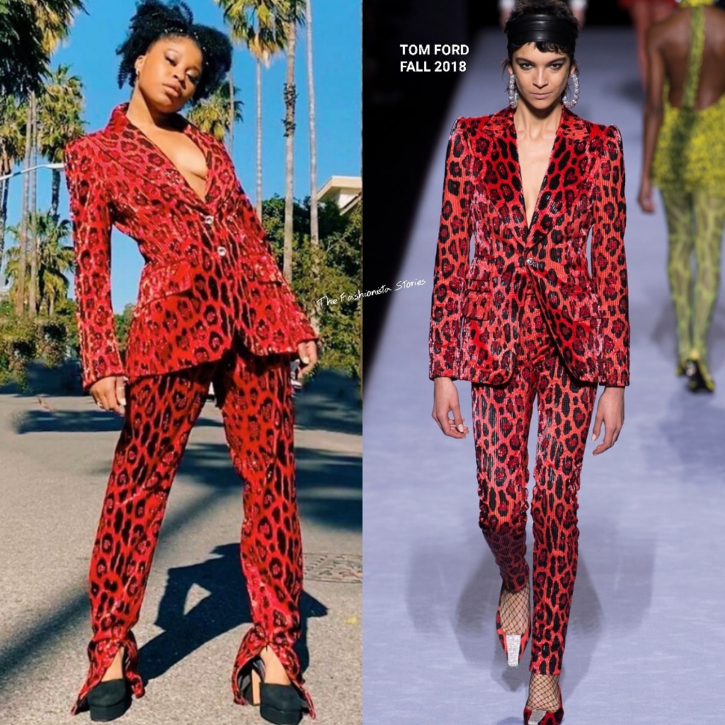 Instagram Style: Dominique Fishback in Tom Ford to Promote ''Judas ...