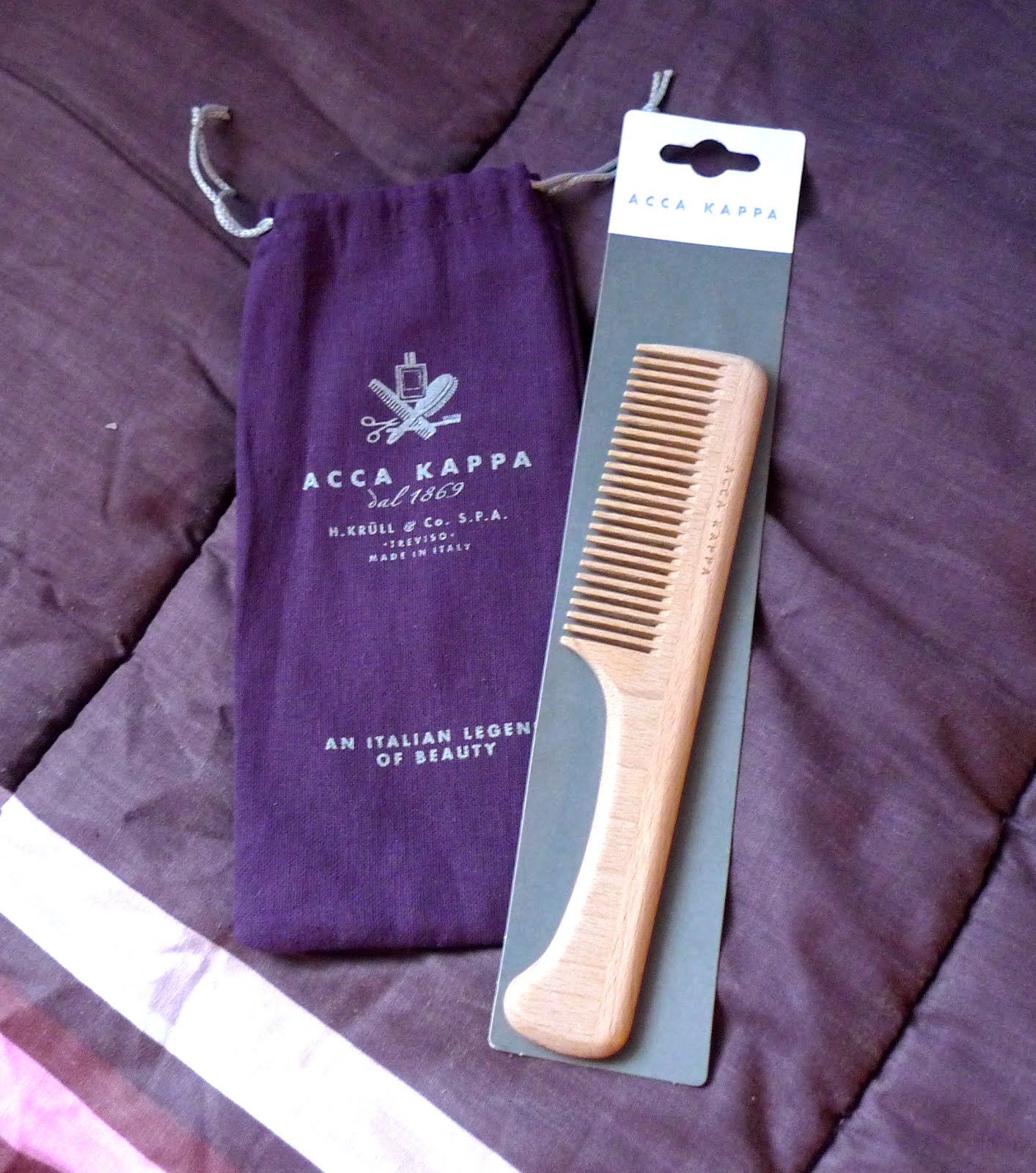 Review: Acca Kappa Beechwood Wooden Comb+Why I love it