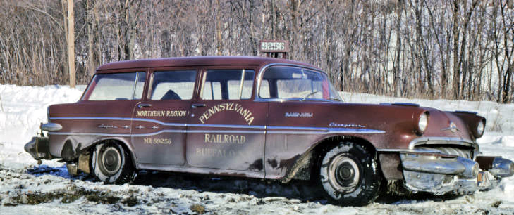 Just A Car Guy: Hi-Rail track inspection automobile at Orleans 1957 ...