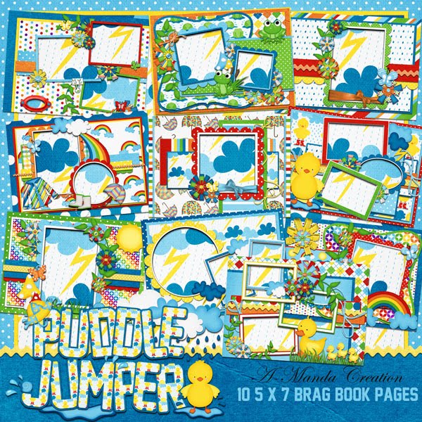A-Manda Creation: Puddle Jumper Brag Book Freebie Day 1