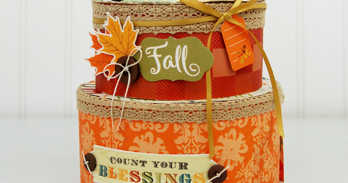 How to Create Autumn Stacked Circle Boxes | Jen Gallacher