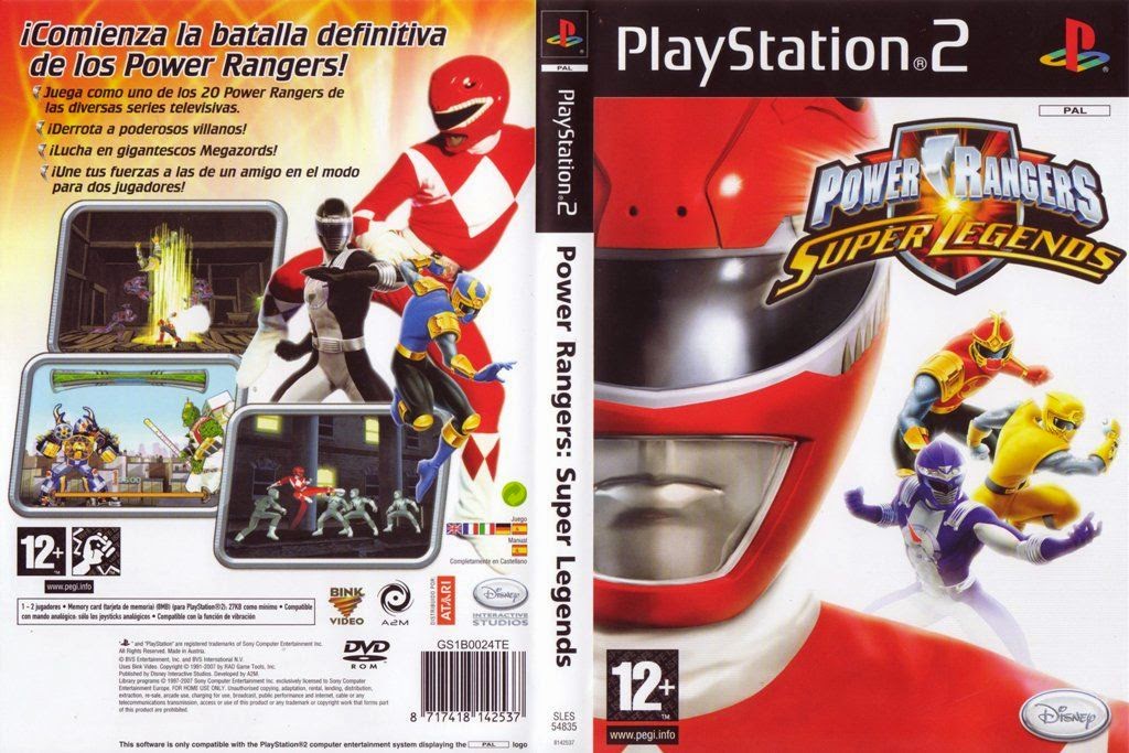 Coleccion Caratulas PS2: Power Rangers Super Legends
