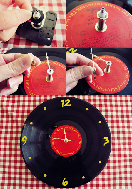SOMETHiNG MONUMENTAL: DIY Vinyl Record Clock