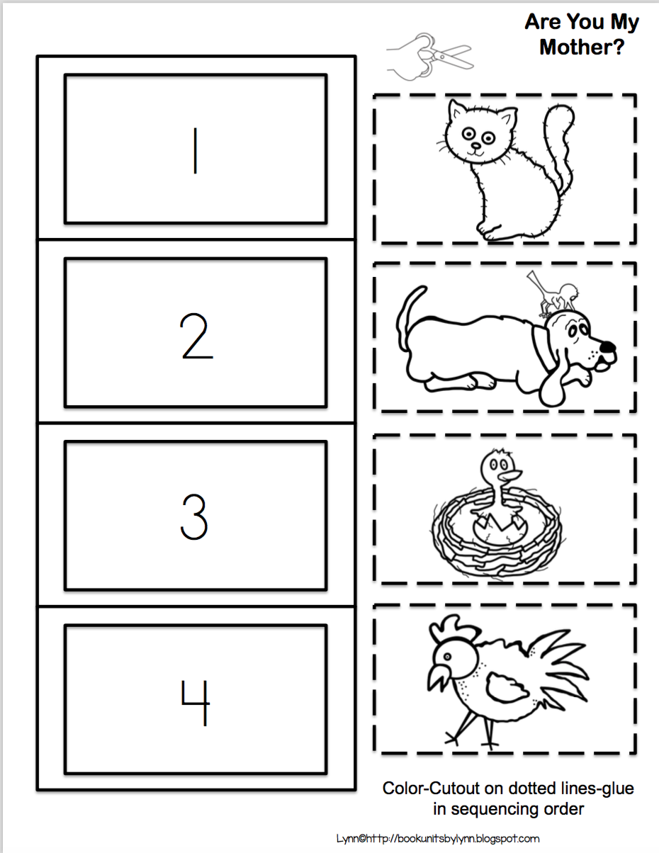 ARE YOU MY MOTHER? SEQUENCING CRAFT ~ Book Units by Lynn