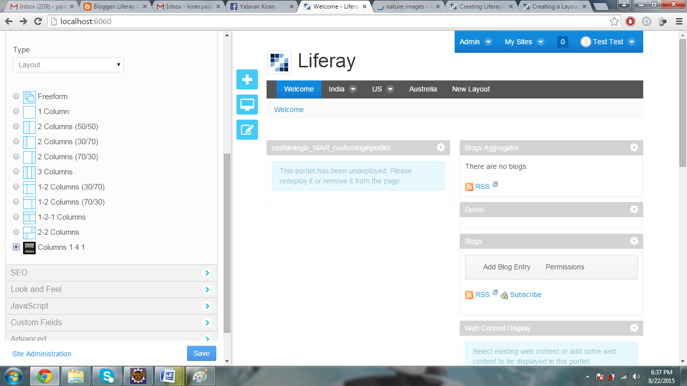 Liferay 4u: How to create custom Layout Templates in liferay