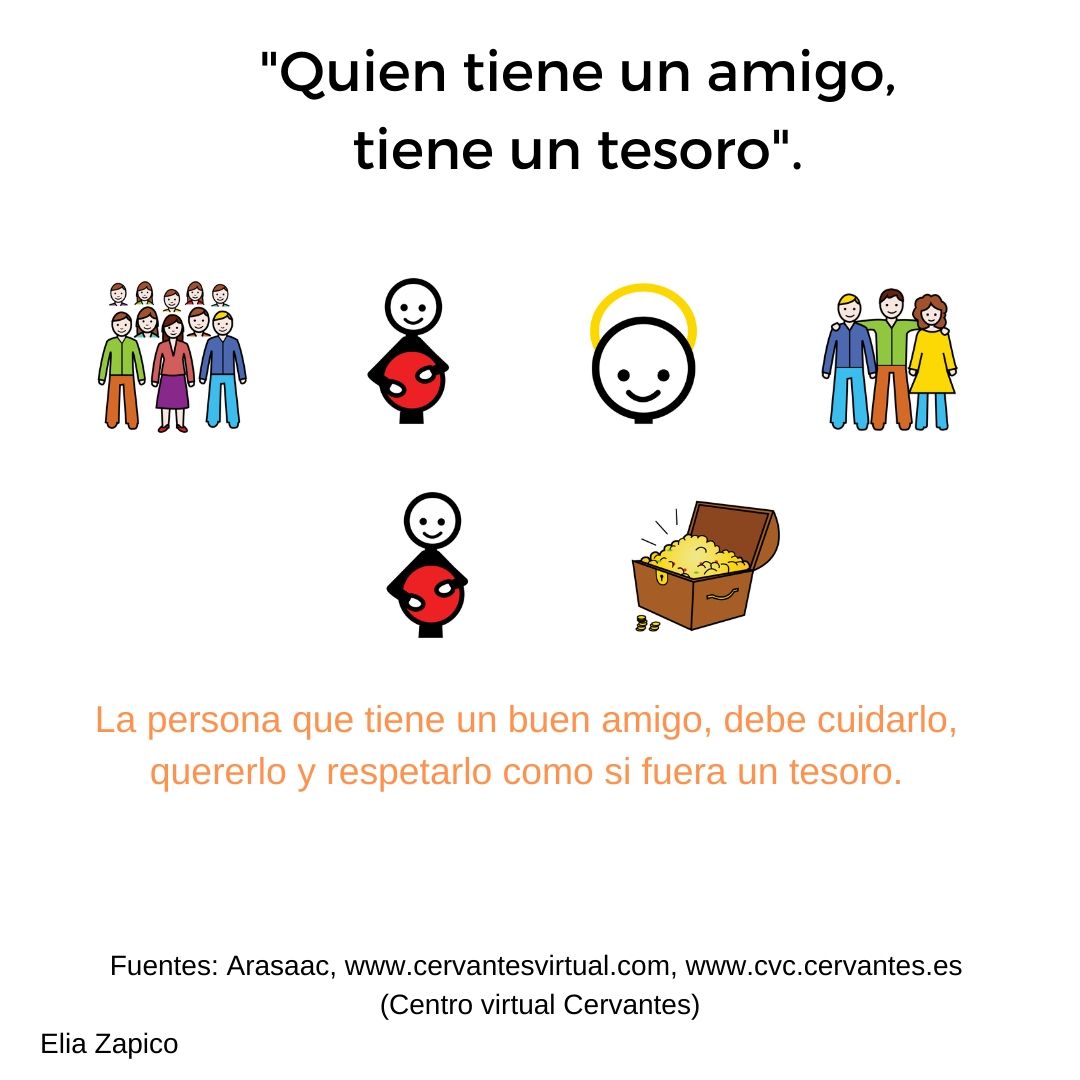 Refranes con pictogramas Arasaac