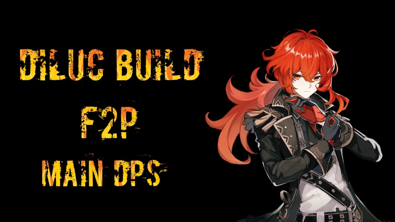 Genshin Impact Diluc build F2P terbaik sebagai main DPS - Paansii