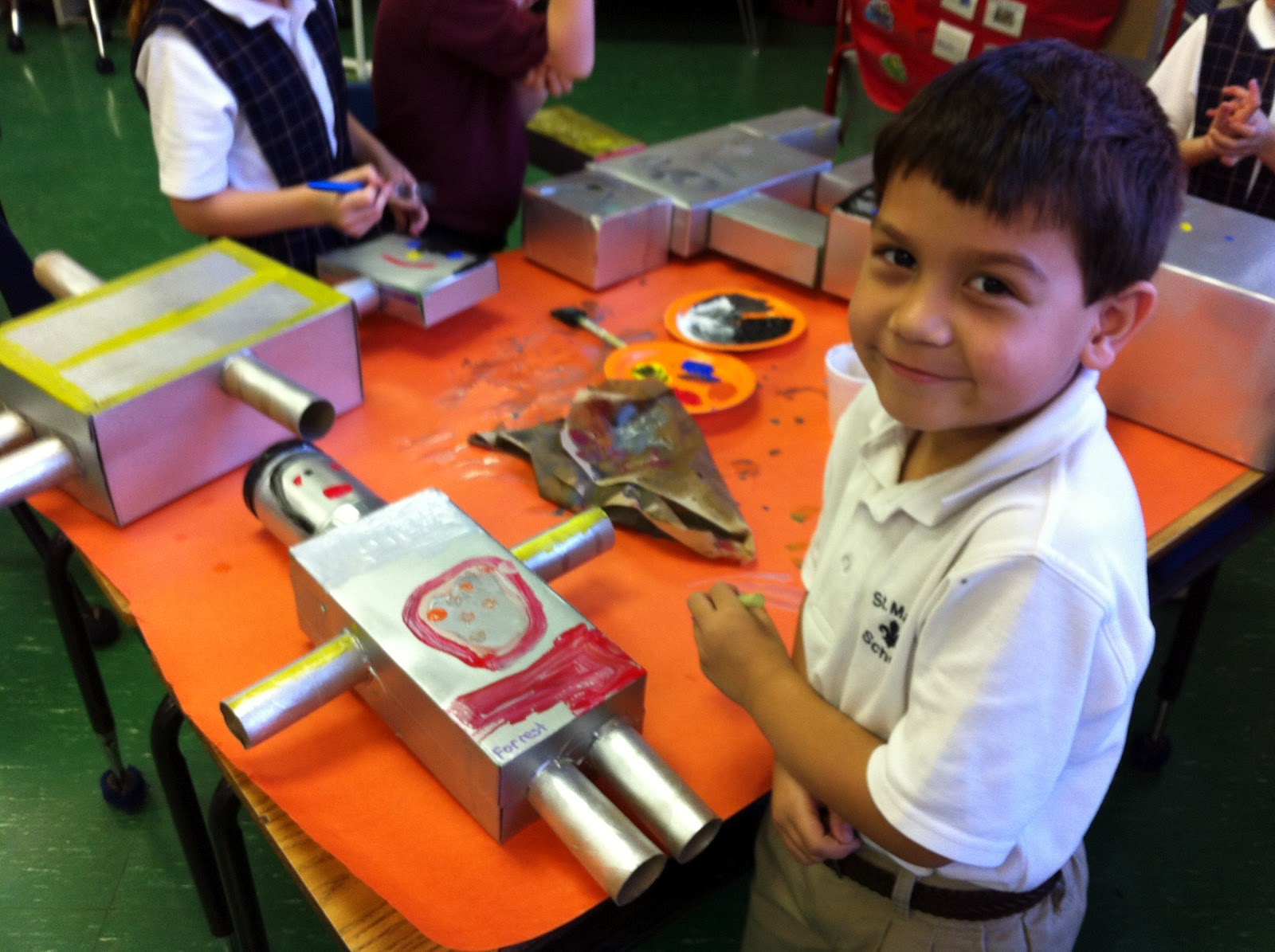 1st Grade in Wilmington: Robot Project