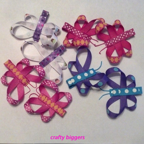 Crafty Biggers: Butterfly Hair Clips