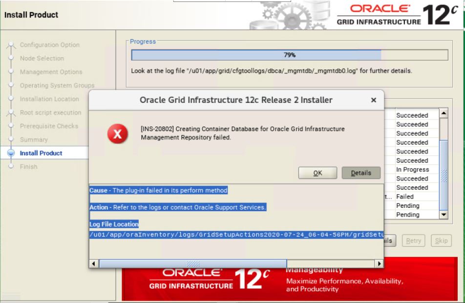 Oracle Database Commands And Practical Examples Troubleshooting Grid Upgrade Error Ins