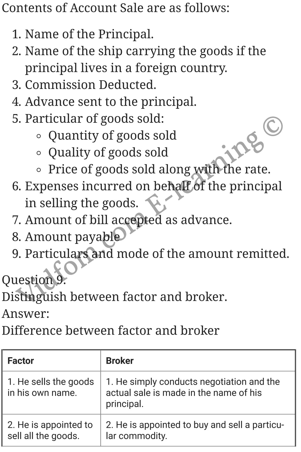 Class 10 Commerce Chapter 10 Invoice Mercentile Agents And Account class-10-commerce-chapter-10-invoice-mercentile-agents-and-account