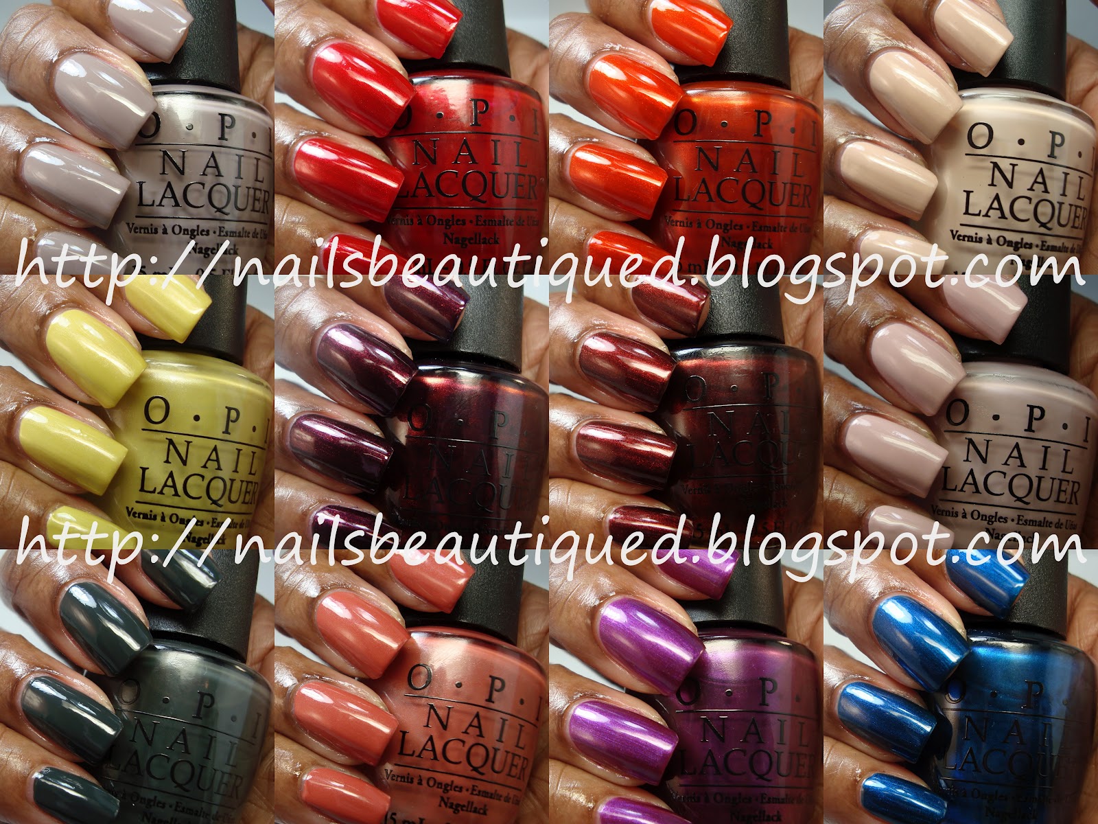 unbitten polish: OPI Germany Collection for Fall/Winter 2012 Swatches ...