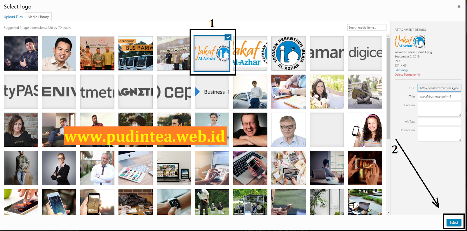 Cara mengganti logo pada header website | Anibar Studio - Anibar Studio