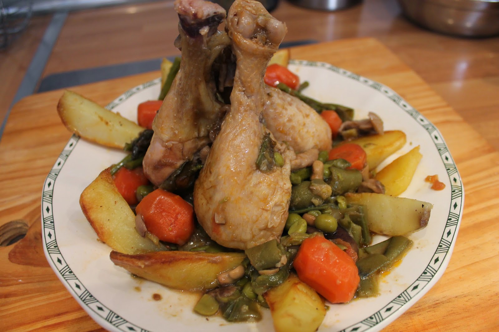 Mis recetas escondidas: ¡¡¡¡MUSLOS DE POLLO CON VERDURAS DE PRIMAVERA!!!!