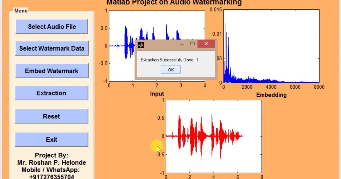Matlab Code for Audio Watermarking Full Project Source Code Final Year ...
