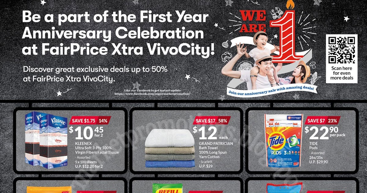 NTUC FairPrice Xtra VivoCity Anniversary Promotion 30 July - 12 August ...