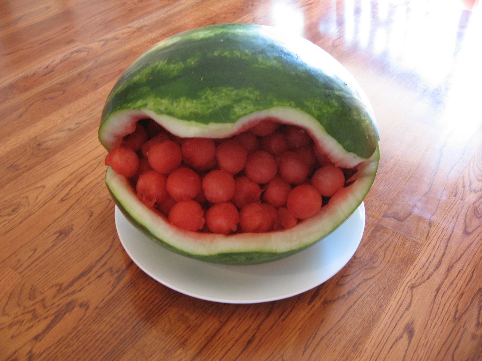 Almost Unschoolers: Tips for Carving a Watermelon to Look Like a Clam ...
