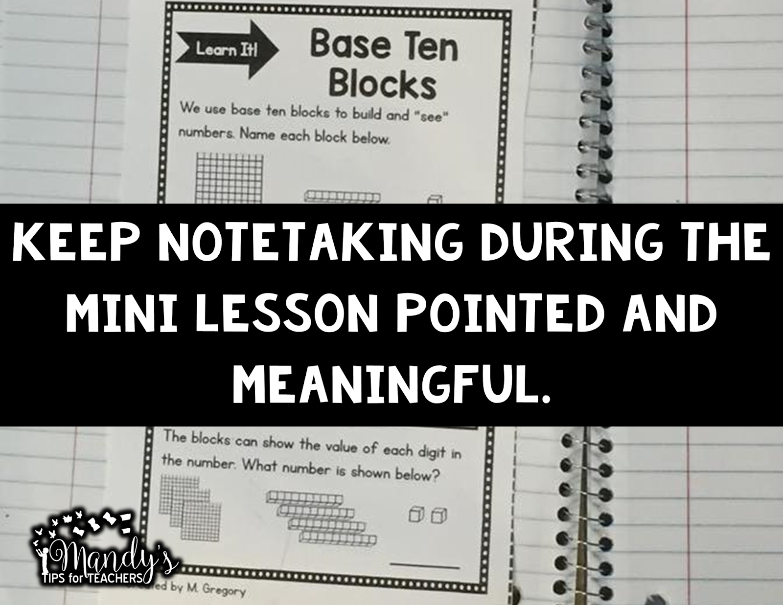 4 Tips to Keep the Math Mini Lesson Mini - Mandy's Tips for Teachers