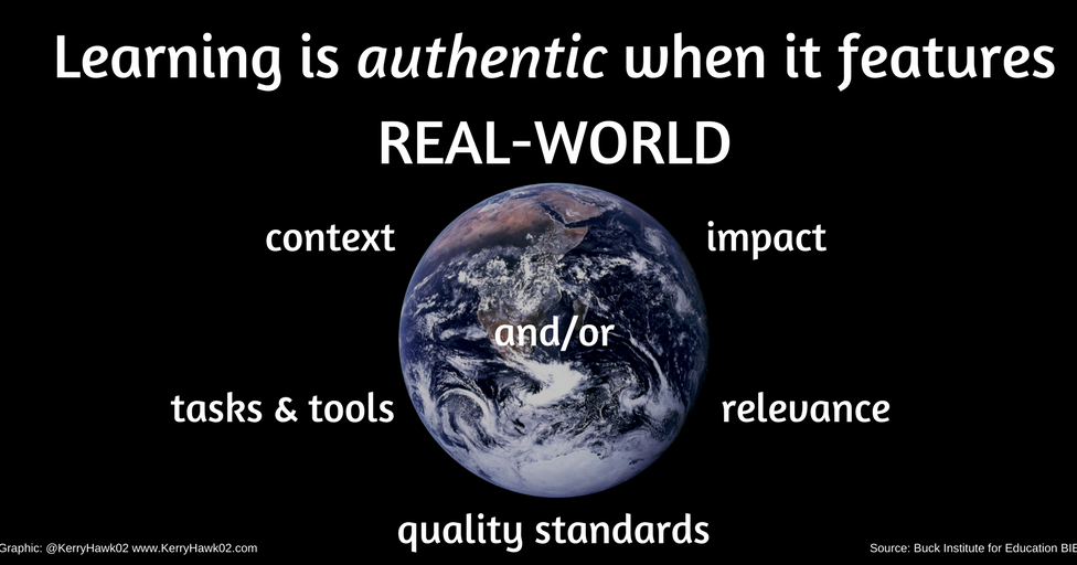When is learning truly authentic?