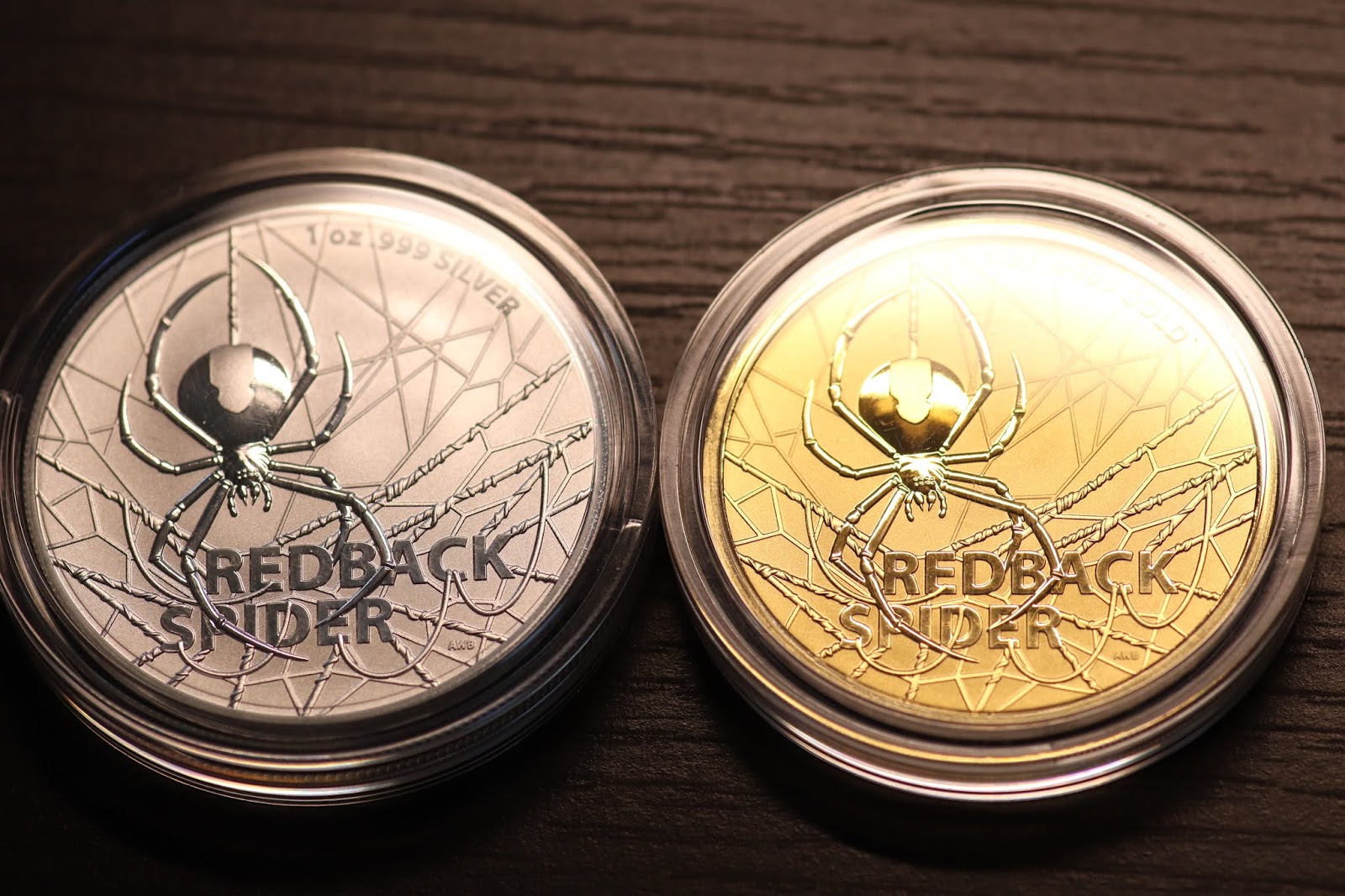 Australias most dangerous 1 ounce Gold and Silver "Red Back Spider ...