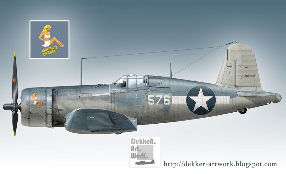 Oldsarges Aircraft Model blog: F4U drawings by DekkeR.
