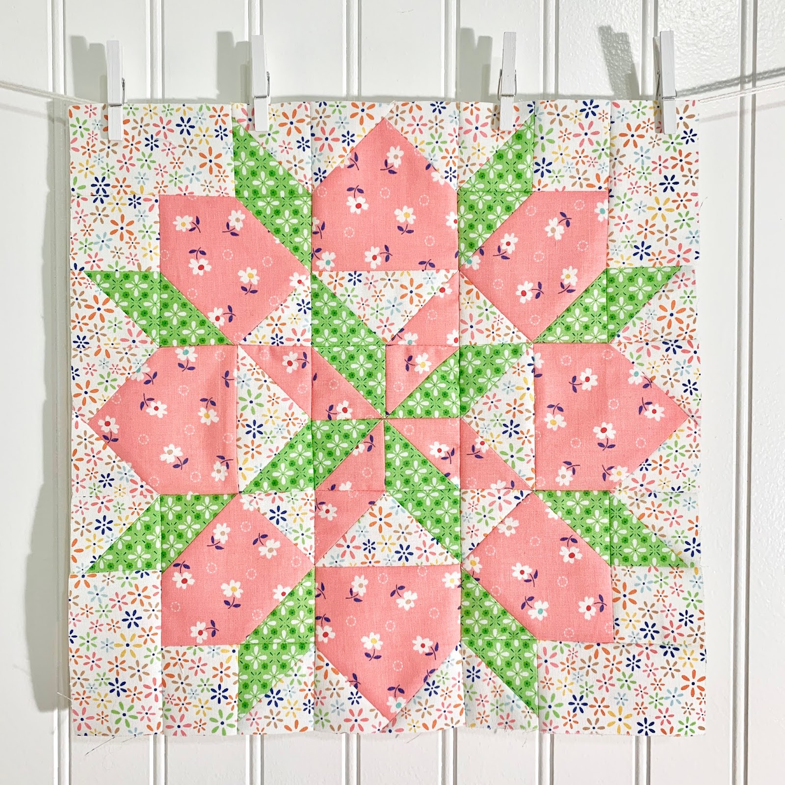 Bee In My Bonnet: Vintage Block Along - Checkers Block Tutorial!!