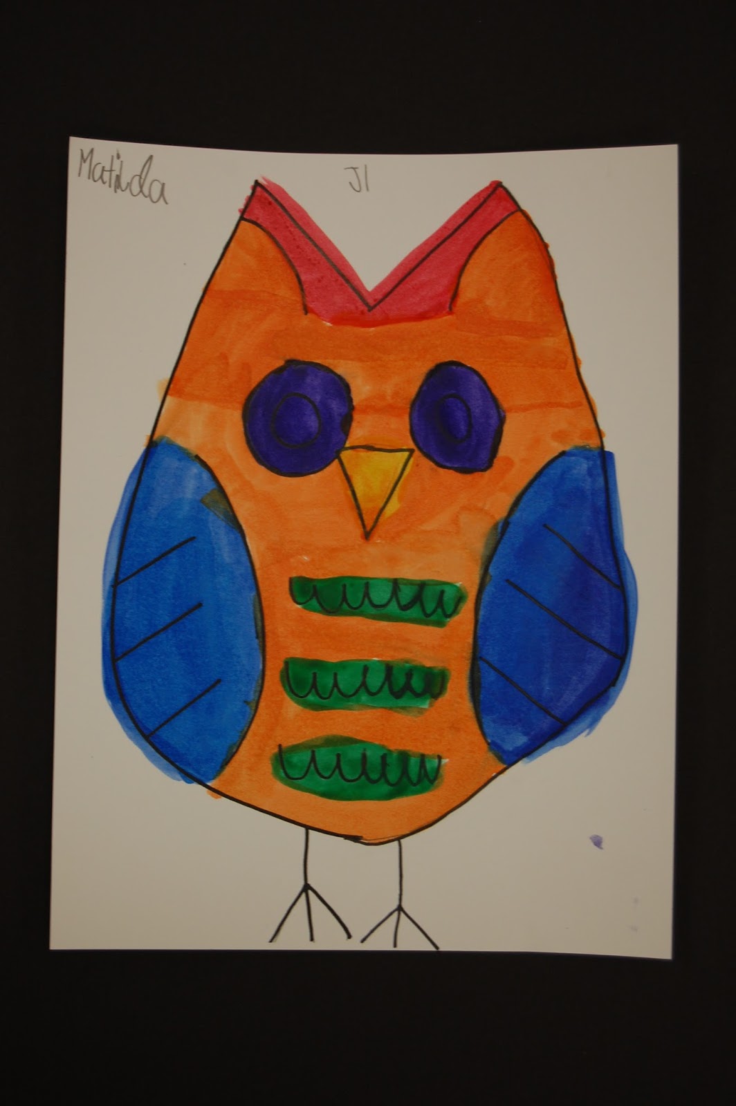 super happy art class: Owl Symmetry