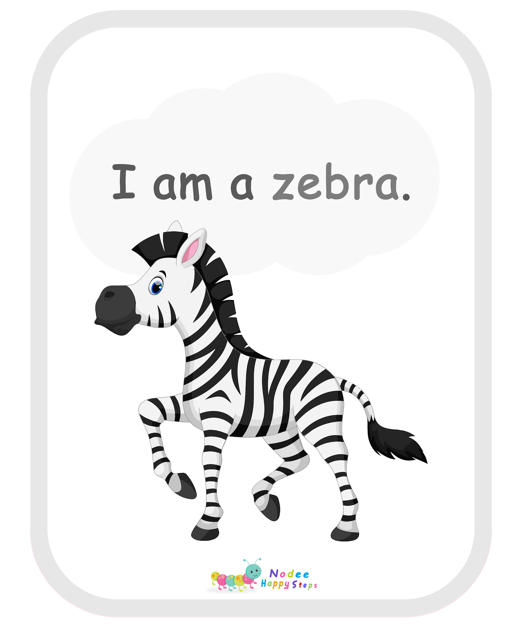 Guessing for Kids - Who am I? - I am a Zebra